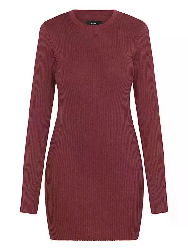 Amiri Long-sleeve Mini Dress - Red