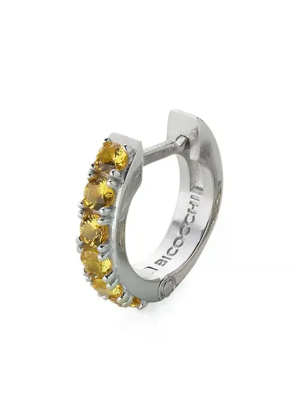 Emanuele Bicocchi Embellished Hoop Earring - Silver