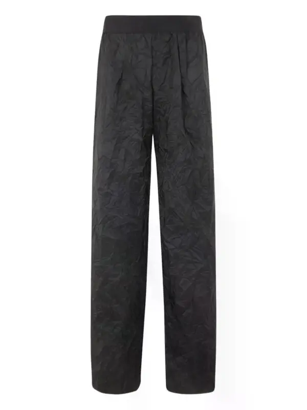 MARIA CALDERARA Textured Trousers - Black