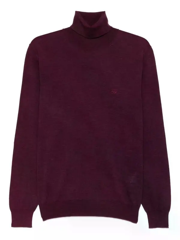 Etro Roll Neck Top - Red