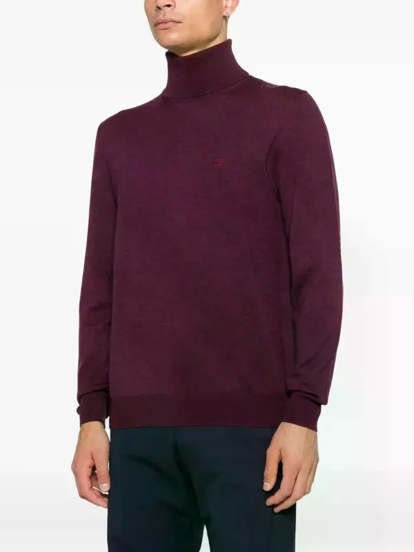 Etro Roll Neck Top - Red