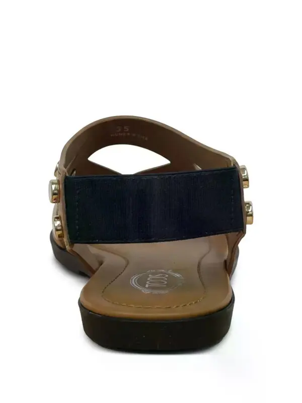 TOD'S Leather Thong Sandals