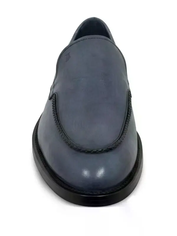 TOD'S Braided-detail Leather Loafers