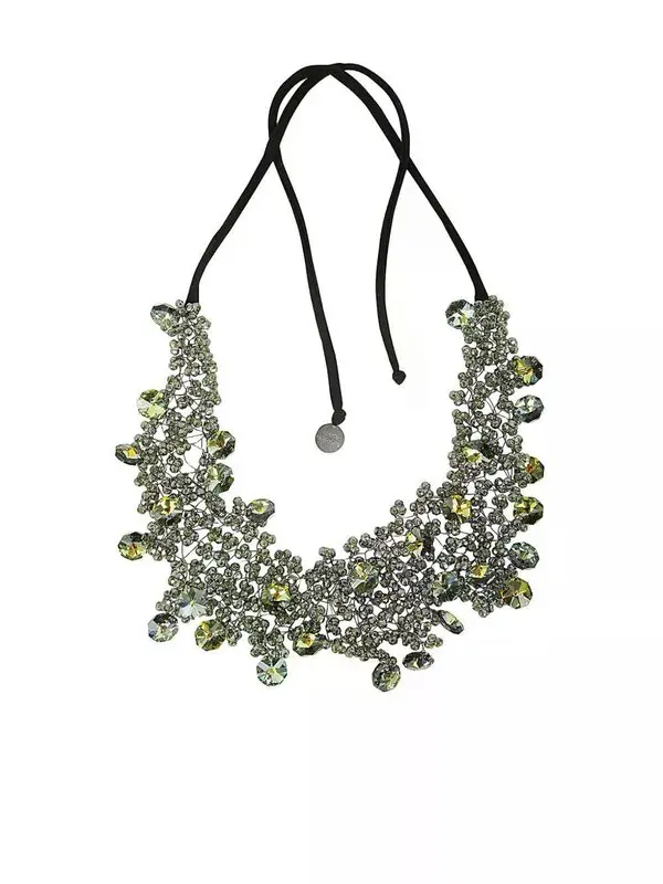 MARIA CALDERARA Beaded Crystal Body Jewellery - Silver
