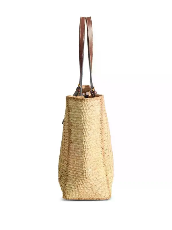 ANYA HINDMARCH Large Raffia Tote Bag - Neutrals