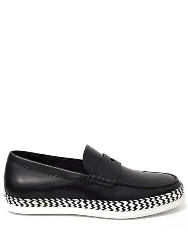 TOD'S Woven-trim Loafers