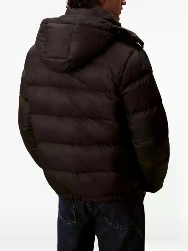 Calvin Klein Quilted Hooded Jacket With Logo Detail