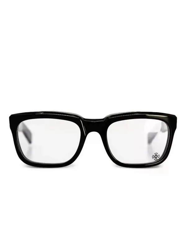 Chrome Hearts Rectangle-frame Eyeglasses - Black