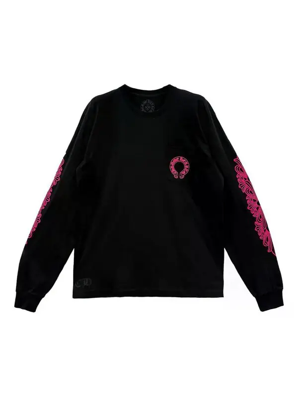 Chrome Hearts Horseshoe-print Long-sleeve Top