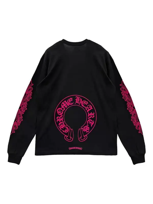 Chrome Hearts Horseshoe-print Long-sleeve Top