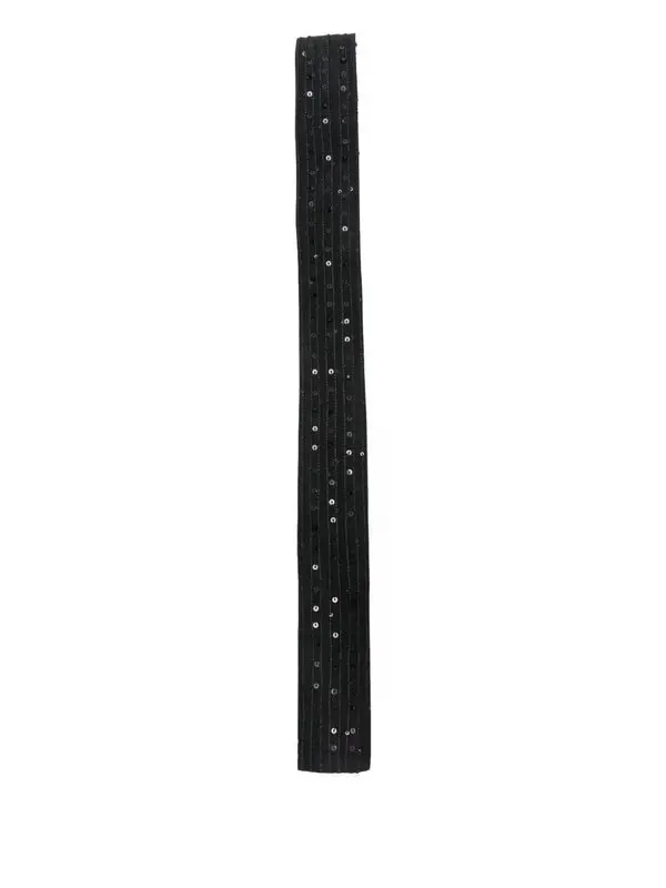 Antonelli Firenze Sequin-embellished Tie - Black