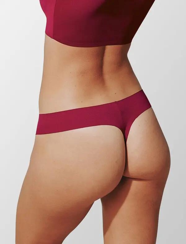 THIRDLOVE Zero Edge™ No-show Thong Panty - Ruby