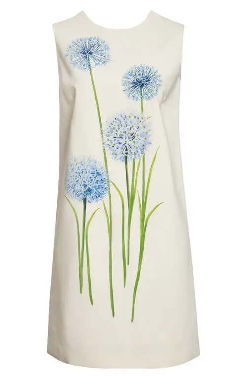 Oscar De La Renta Allium Print Shift Dress