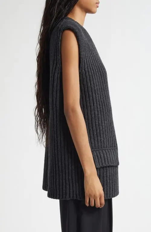 Alexander Wang Oversized Rib Wool Button-up Vest