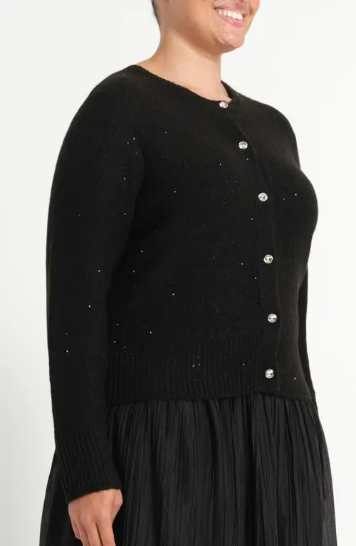 ESTELLE Sequin-embellished Knit Cardigan