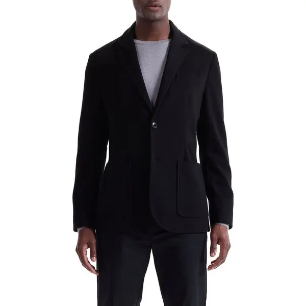 Bugatchi Soft Touch Knit Blazer - Black