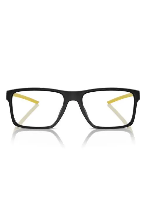 SCUDERIA FERRARI 56mm Rectangle Optical Glasses - Matte Black/demo Lens