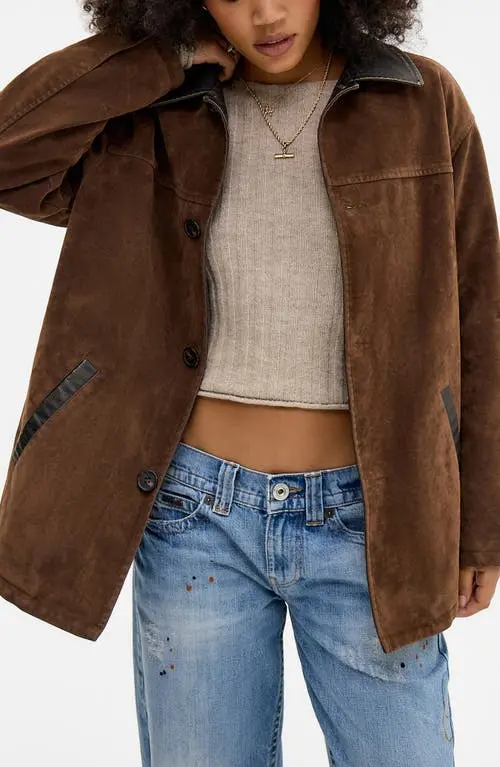 BDG URBAN OUTFITTERS Eugine Faux Suede Jacket