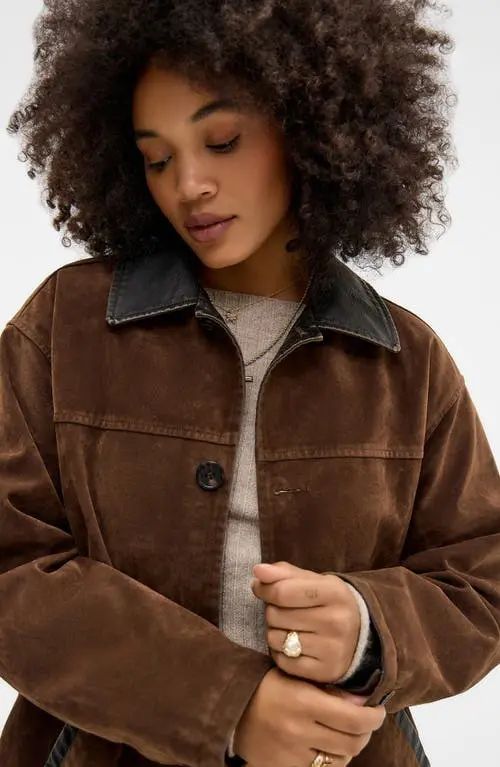 BDG URBAN OUTFITTERS Eugine Faux Suede Jacket