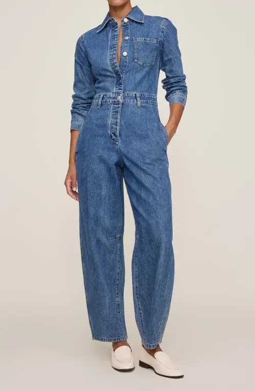 DL1961 Alissa Long Sleeve Denim Jumpsuit - North Beach