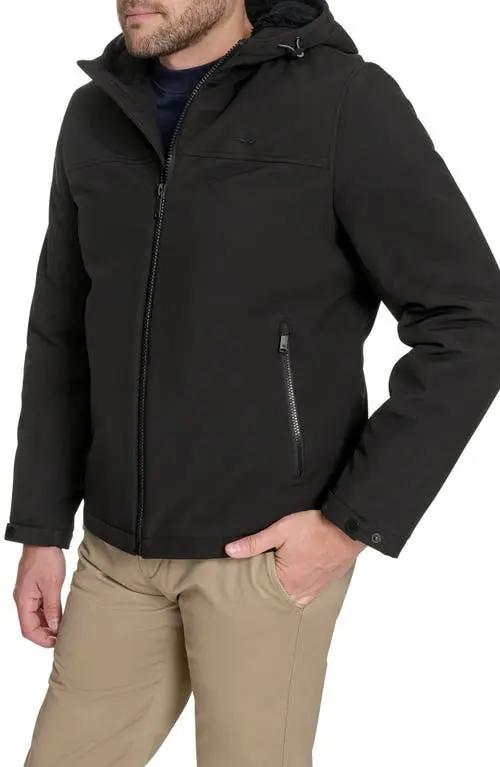 DOCKERS® Fleece Lined Soft Shell Jacket - Black