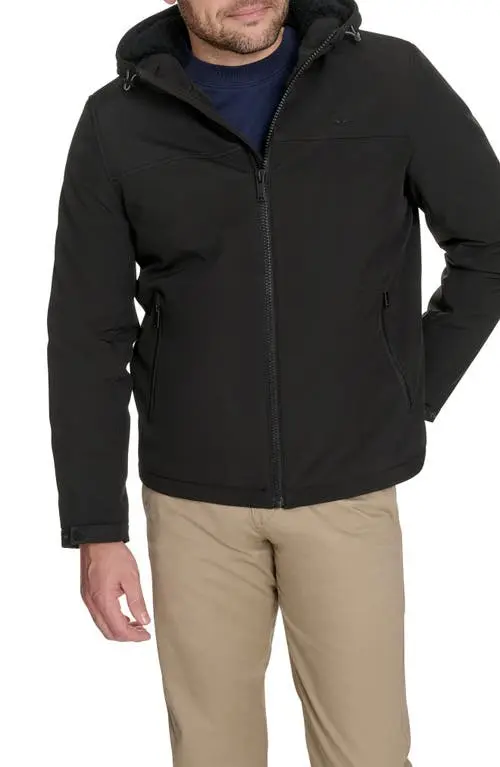 DOCKERS® Fleece Lined Soft Shell Jacket - Black