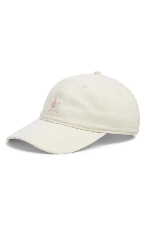 FRASIER STERLING Embroidered Poodle Baseball Cap - Cream