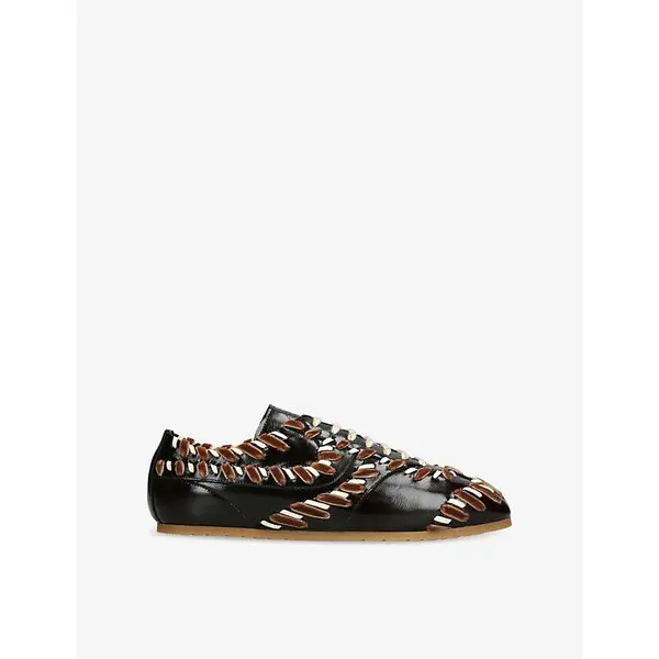 Dries Van Noten Dustin Patent-leather Trainers