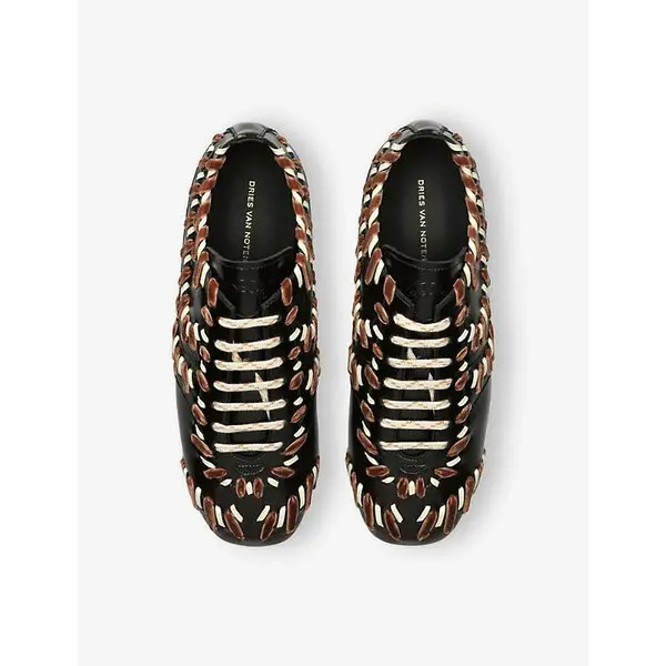 Dries Van Noten Dustin Patent-leather Trainers