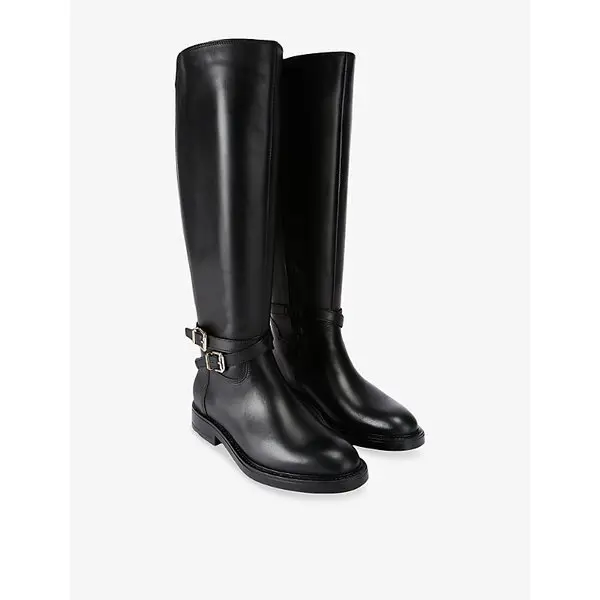 Carvela Posa Leather Knee-high Flat Boots