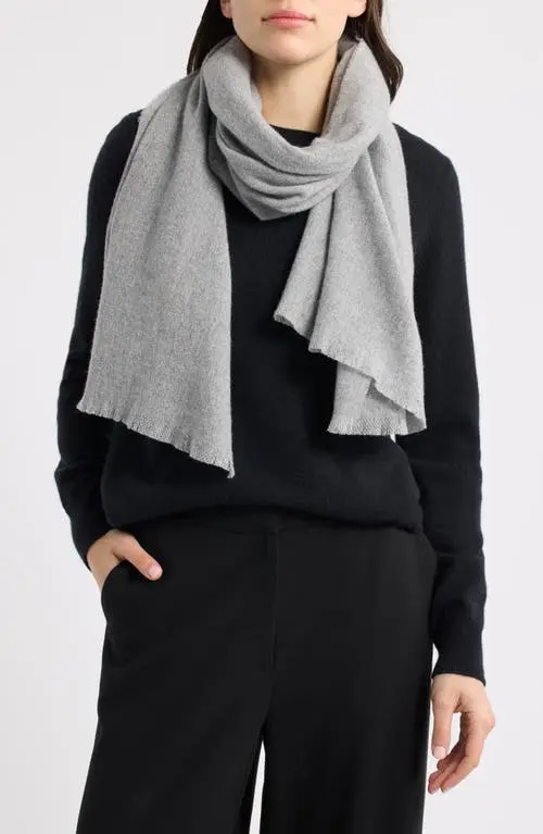 Eileen Fisher Wool Blend Shimmer Wrap - Mercury