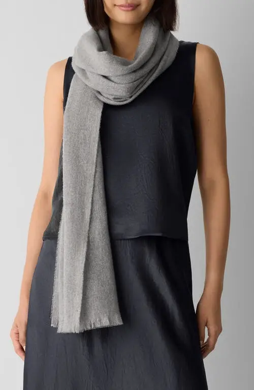 Eileen Fisher Wool Blend Shimmer Wrap