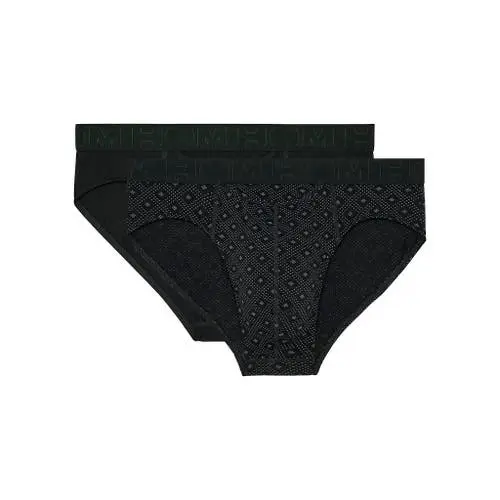 HOM Neels #2 Mini Briefs Ho1 2-pack - Black/black Print