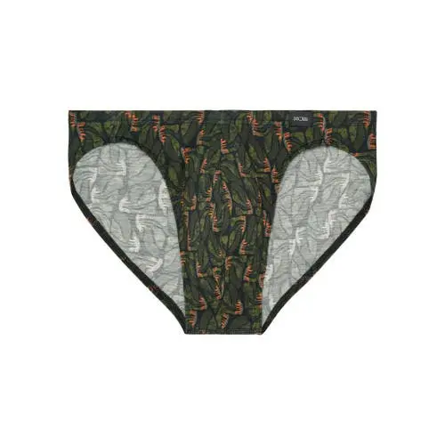HOM Vizzavona Comfort Micro Briefs - Khaki Print