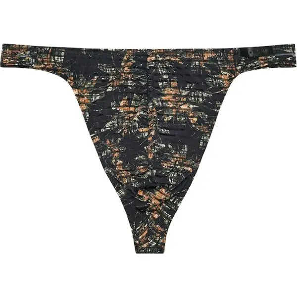 HOM Iraty Thong - Khaki Print