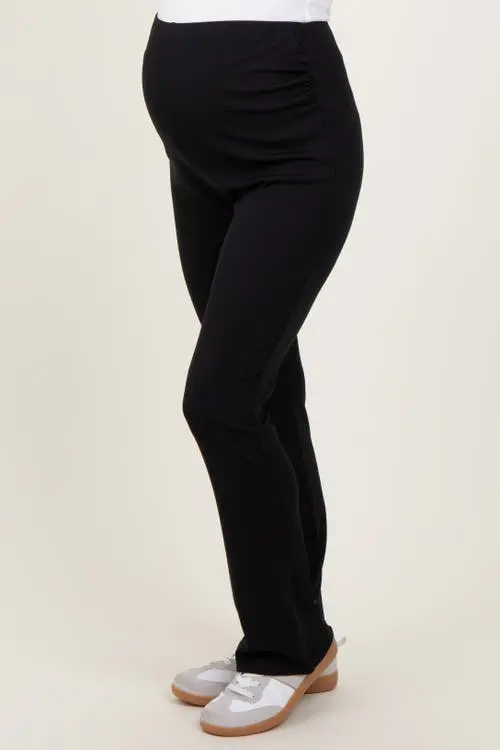 PINKBLUSH High Waist Maternity Kick Flare Trousers
