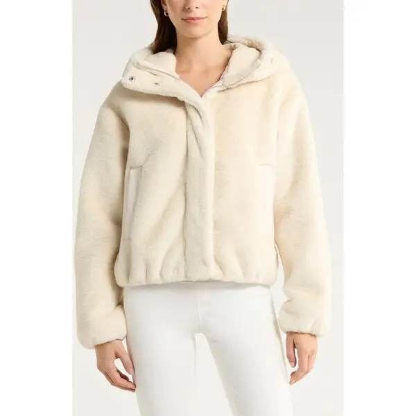 Zella Faux Fur Hooded Jacket