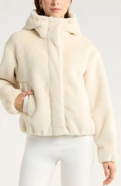 Zella Faux Fur Hooded Jacket