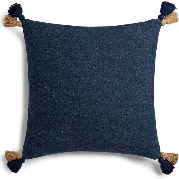CRANE HOME Bayside Tassel Accent Pillow - Blue