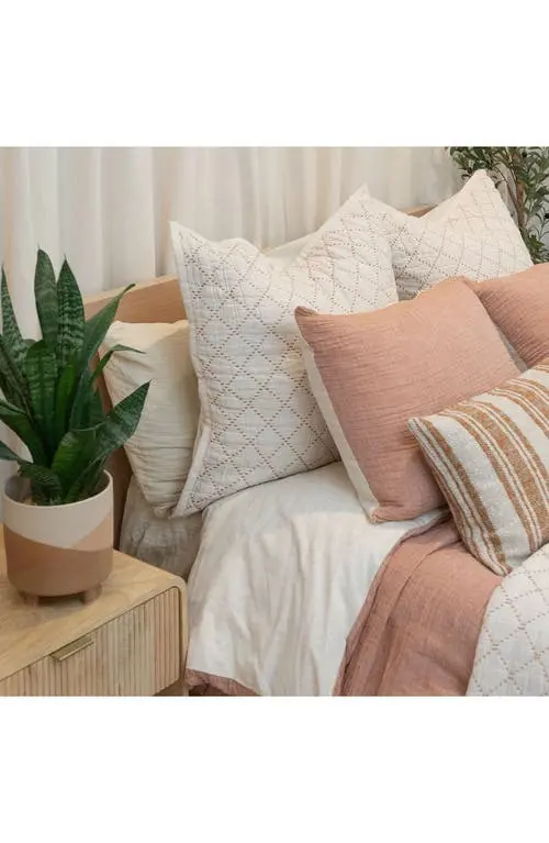 CRANE HOME Diamond Stitch Set Of 2 Euro Shams