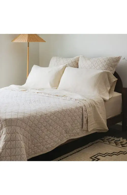 CRANE HOME Diamond Stitch Set Of 2 Euro Shams
