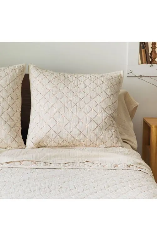 CRANE HOME Diamond Stitch Set Of 2 Euro Shams