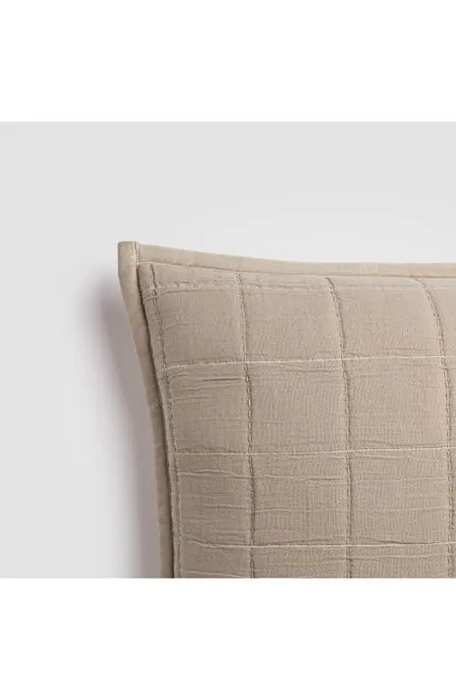 CRANE HOME Set Of 2 Quilted Euro Pillow Shams