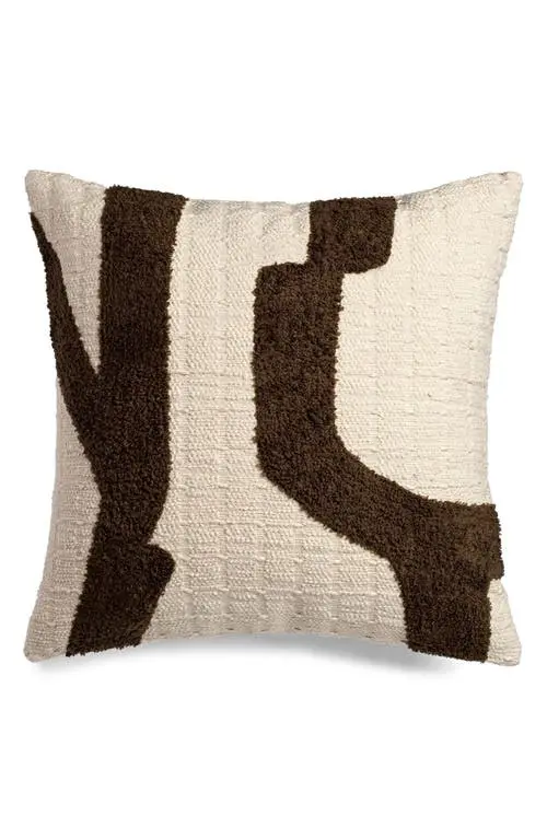 CRANE HOME Abstract Pathway Throw Pillow - Beige