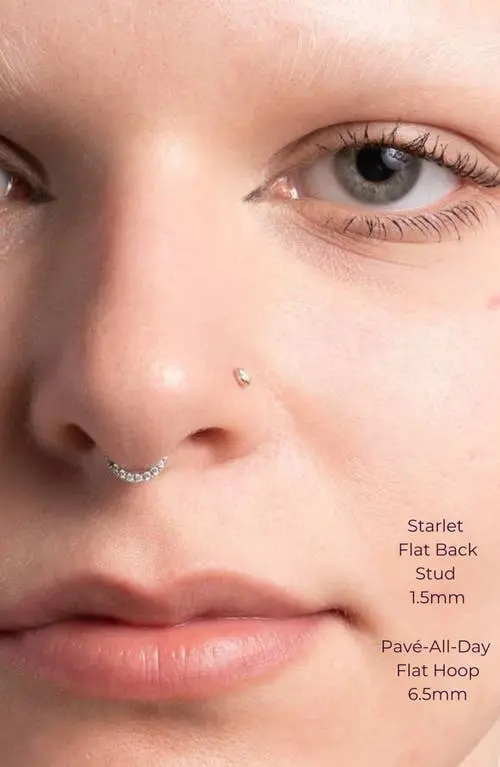 SEED2STONE Pavé Set Lab-grown Diamond Hoop - Silver