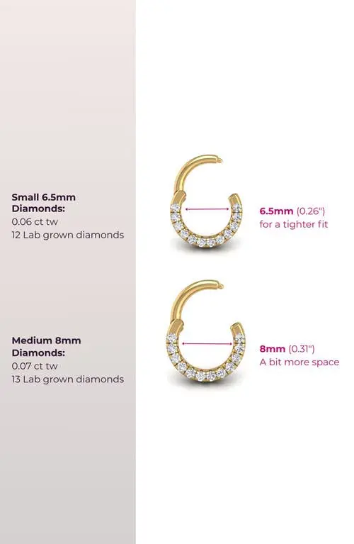 SEED2STONE Pavé Set Lab-grown Diamond Hoop - Silver