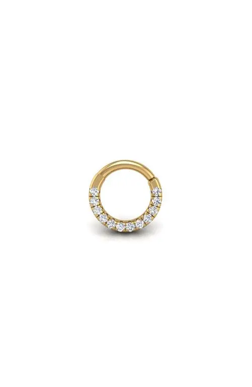 SEED2STONE Pavé Set Lab-grown Diamond Hoop - Yellow Gold