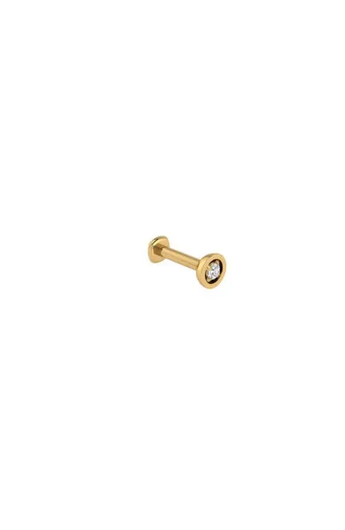 SEED2STONE Flat Back Stud - Yellow Gold