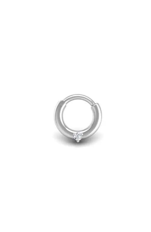 SEED2STONE Solo Flat Hoop Earring - Silver