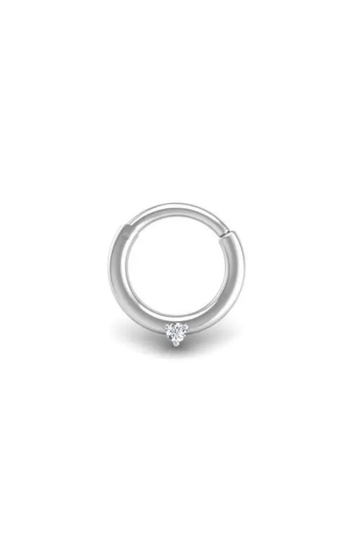 SEED2STONE Solo Flat Hoop Earring - Silver